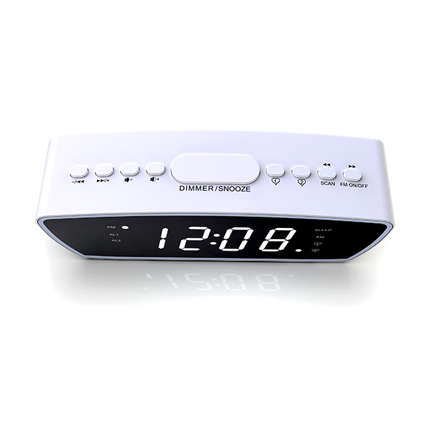 Clock Radio with White Noise & Led Colour 丨modern alarm clock radio